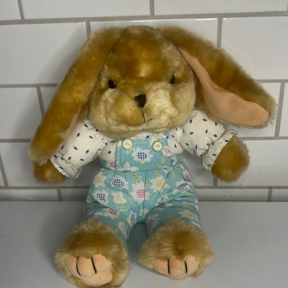 Cuddle Wit | Toys | Vintage Cuddle Wit Bunny Rabbit Plush Tan Blue ...